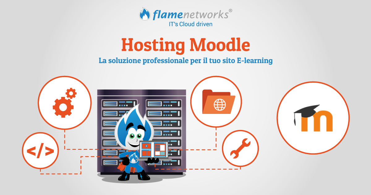 Hosting Moodle - Spazio web per e-learning | FlameNetworks
